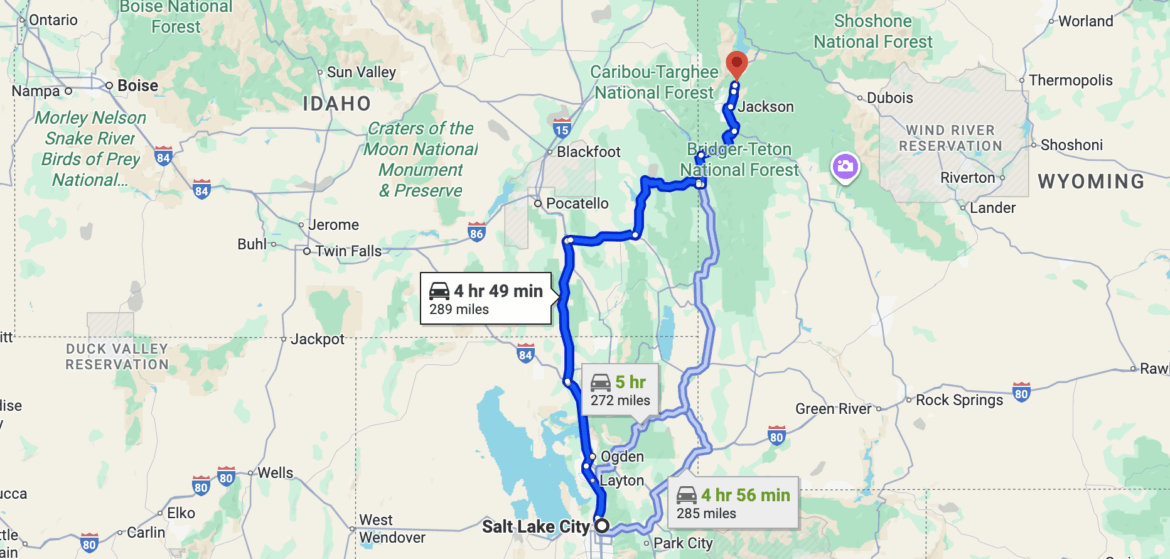 Salt Lake City to Jackson Hole Road Trip: Scenic Stops and More - Teton ...